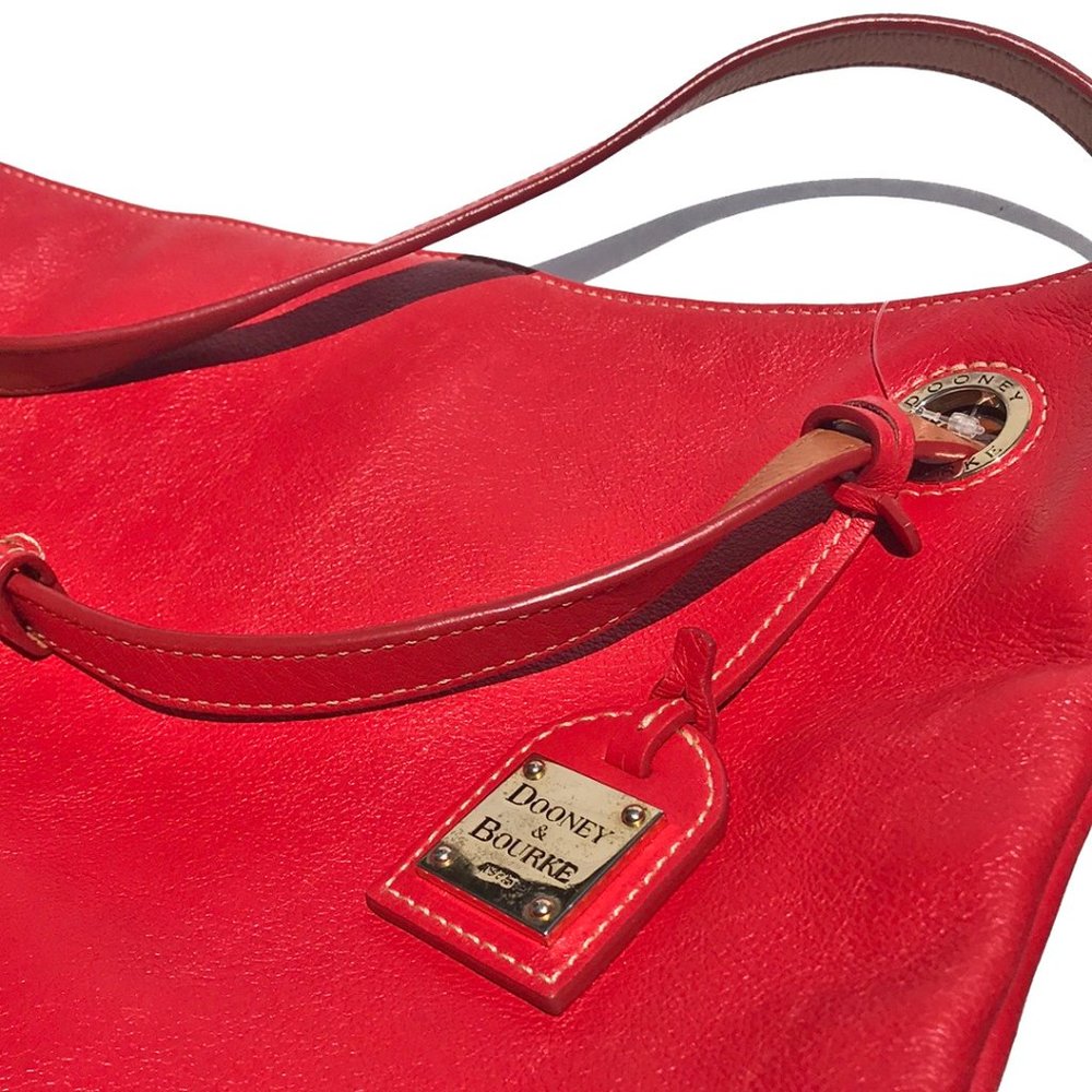 Rare Limited Edition Dooney & Bourke Red Leather Over… - Gem